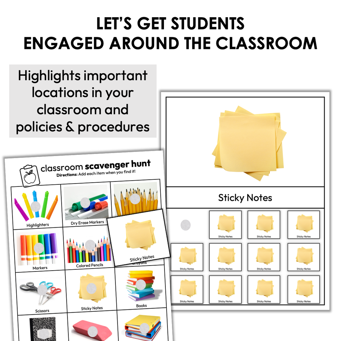 Classroom Scavenger Hunt for Special Education — Autism Grown Up