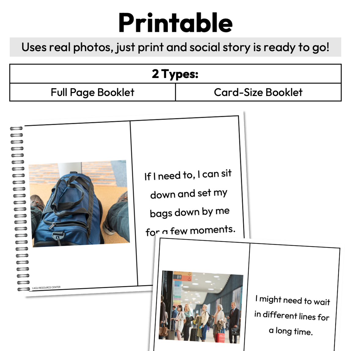 Going to the Airport | Social Story Booklet — Autism Grown Up