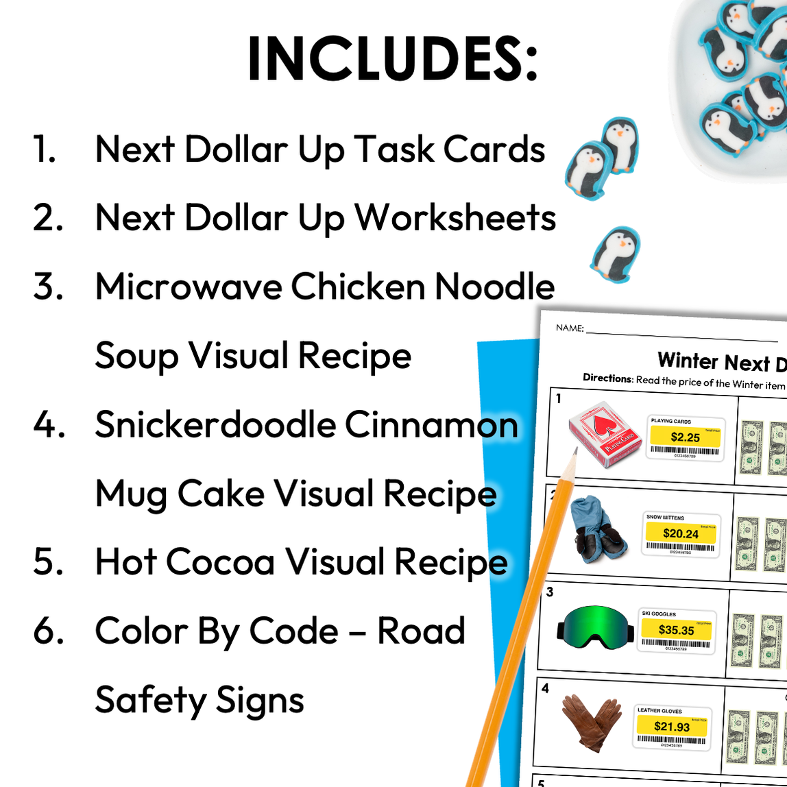 Winter Life Skills Activities for Special Education Bundle — Autism ...