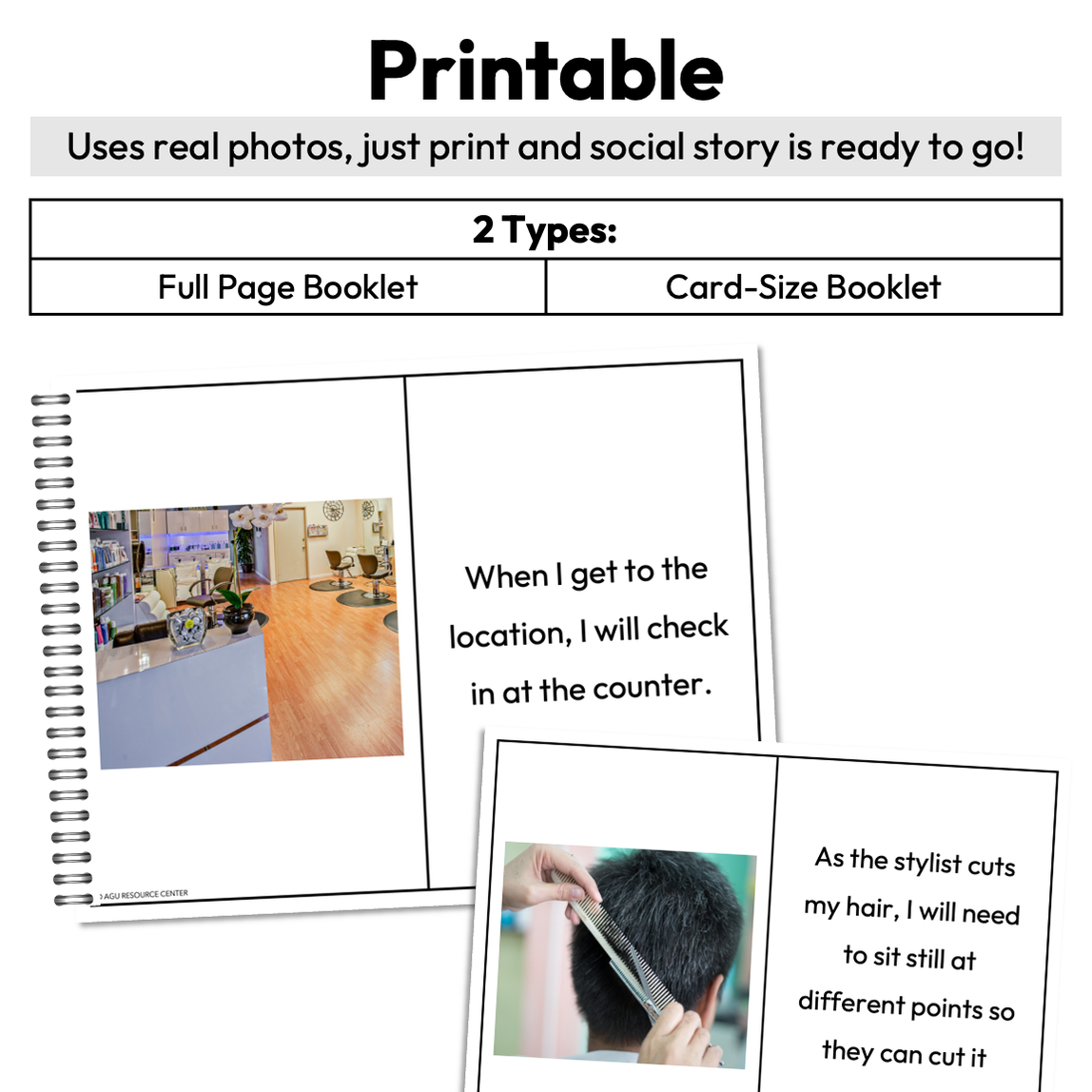 Going to Get a Haircut | Social Story Booklet — Autism Grown Up