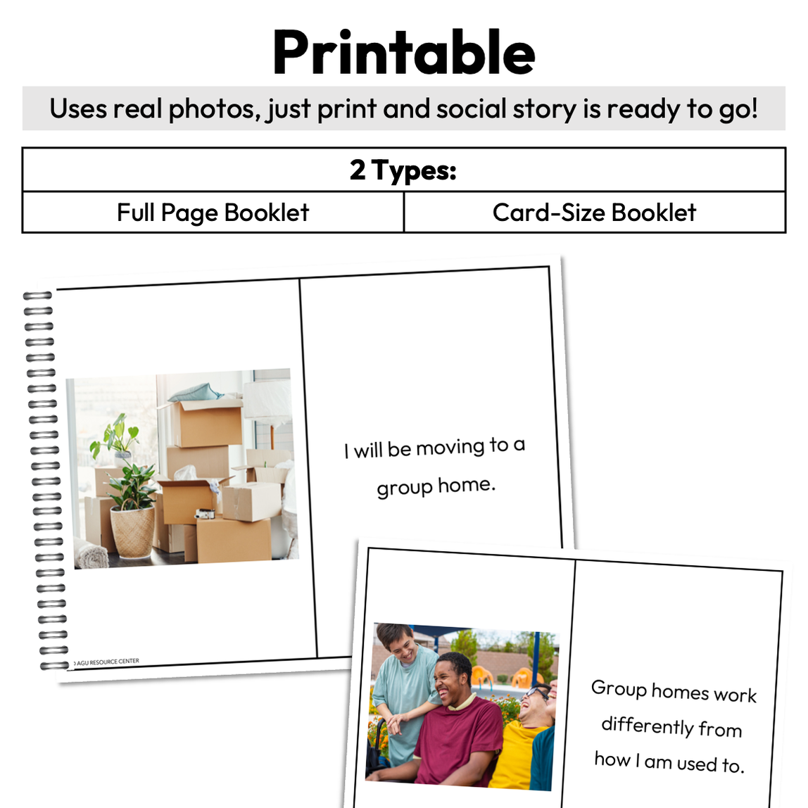 Moving to a Group Home | Social Story Booklet — Autism Grown Up