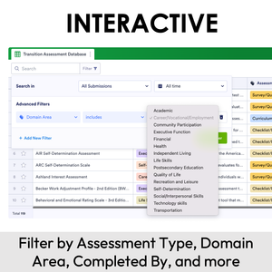 Transition Assessment Database — Autism Grown Up