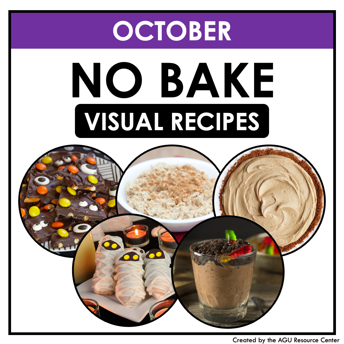 October No-Bake Visual Recipes Bundle — Autism Grown Up