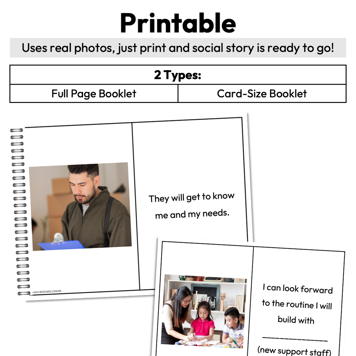 Adjusting to New Support Staff | Social Story Booklet — Autism Grown Up