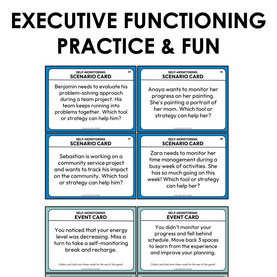 Self-Monitoring Executive Functioning Game — Autism Grown Up