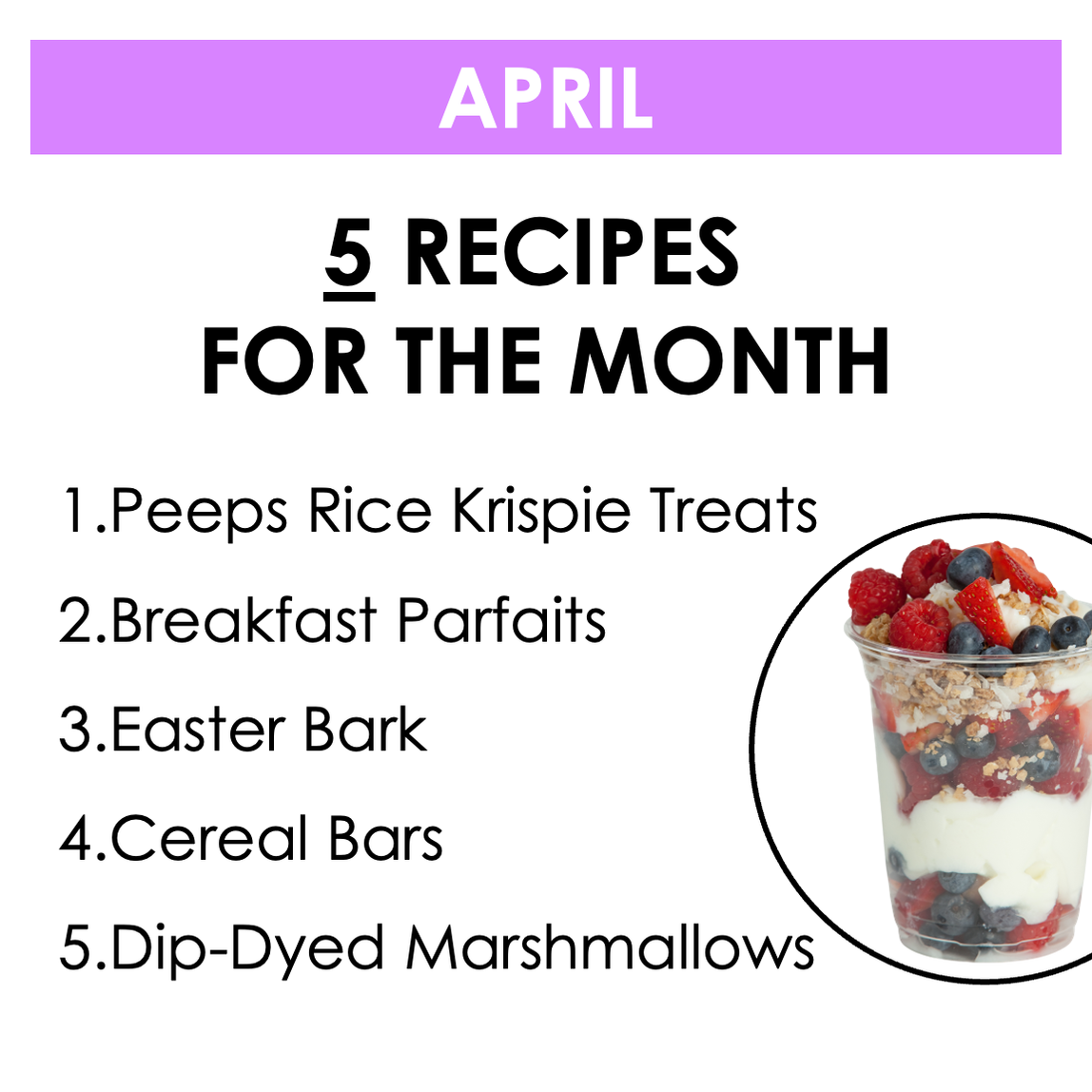 April No-Bake Visual Recipes Bundle — Autism Grown Up