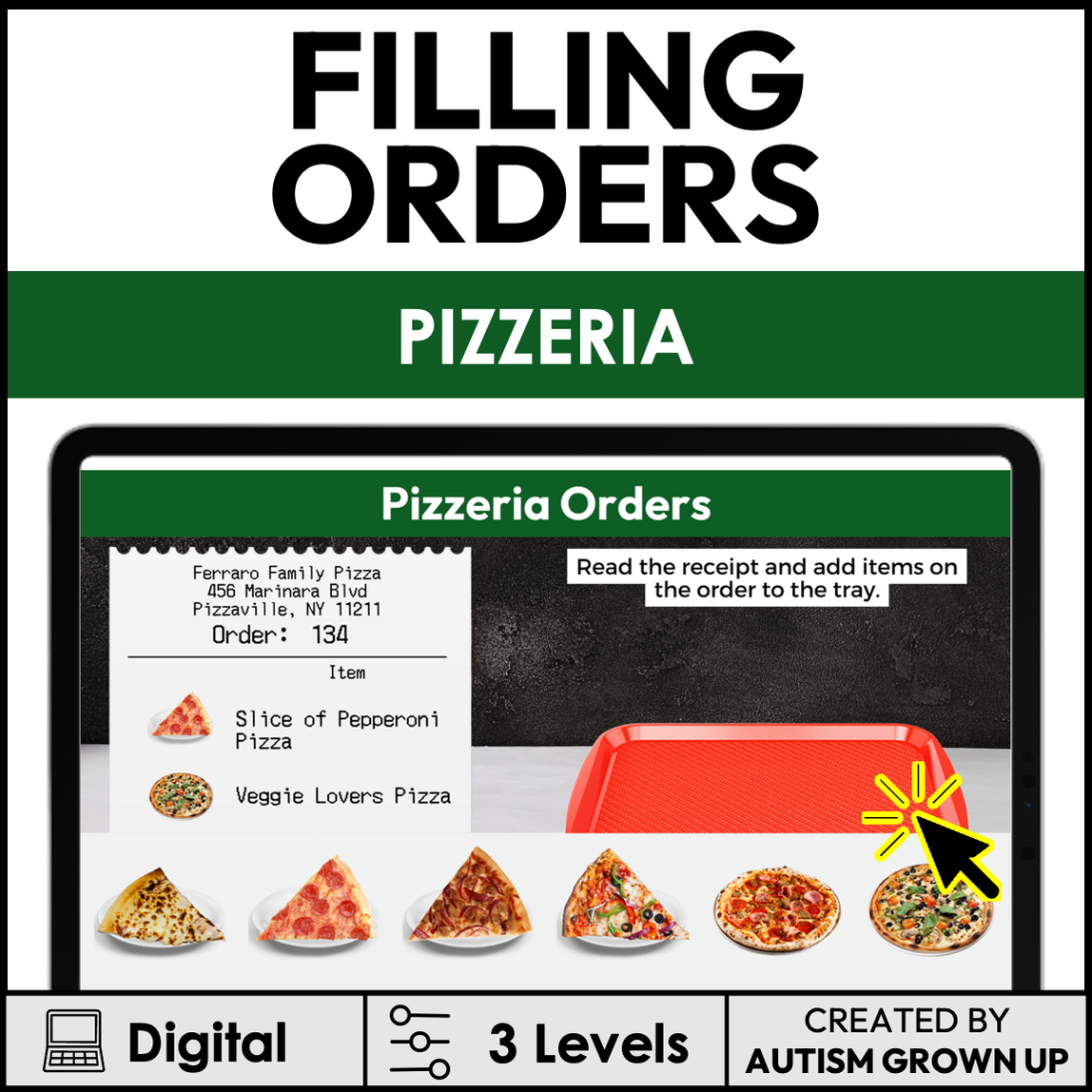Filling Orders | Pizzeria | Digital — Autism Grown Up