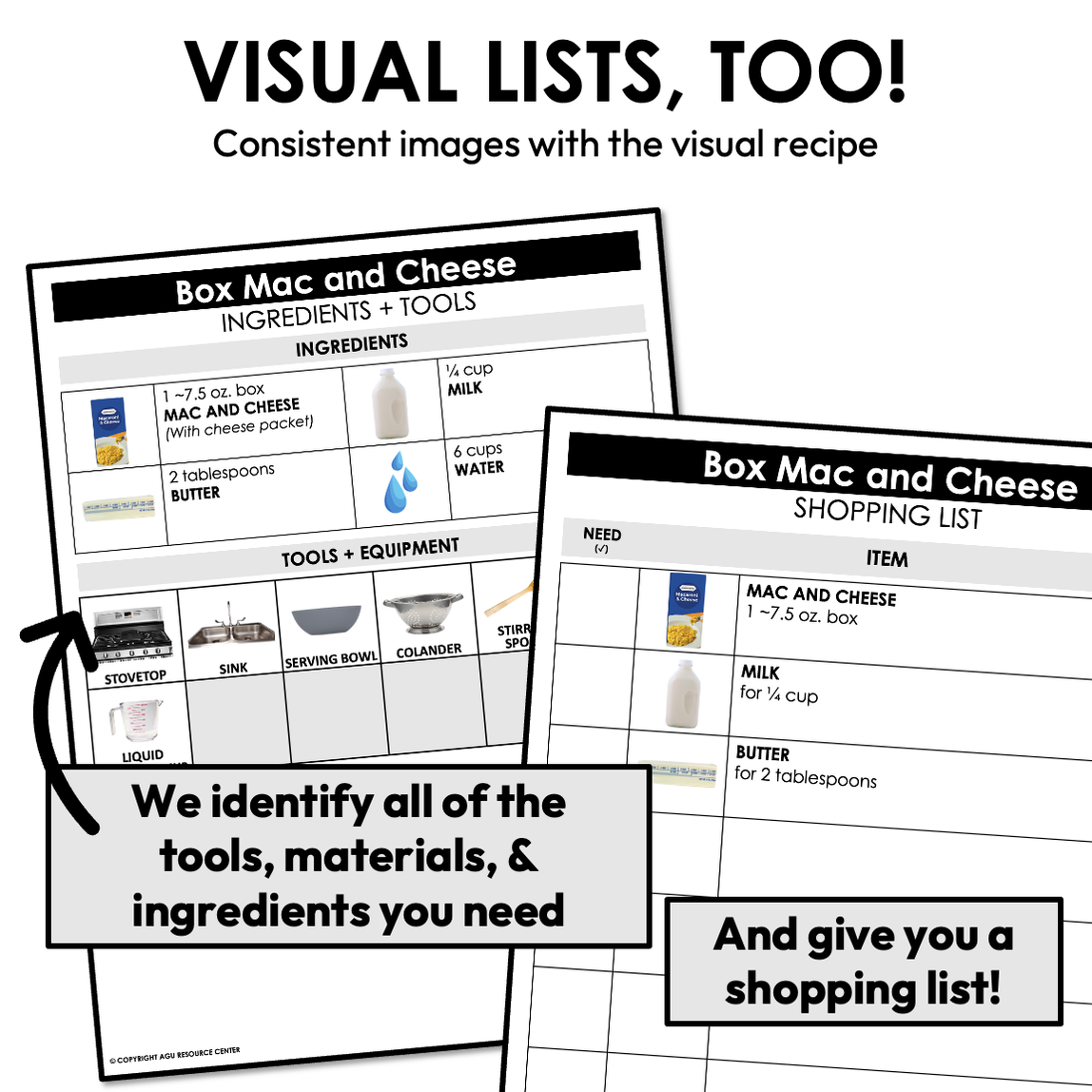 Box Macaroni and Cheese Visual Recipe — Autism Grown Up