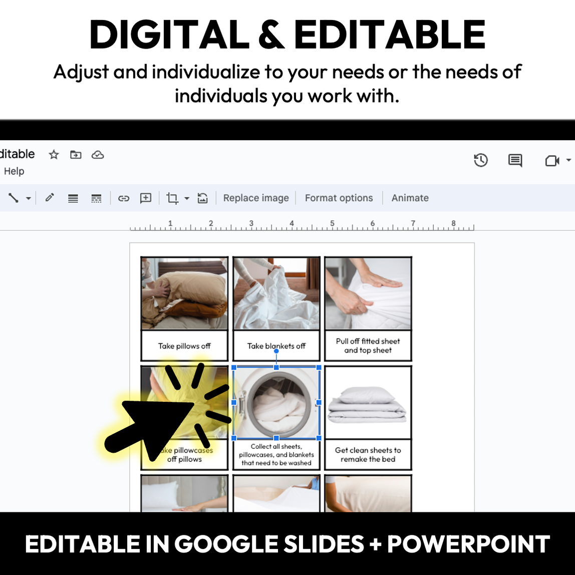 Making the Bed Visual Sequence Cards | Life Skills | Editable — Autism ...