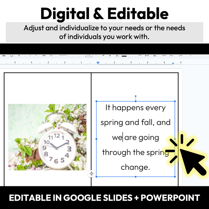 Spring Daylight Savings Time Change | Social Story Booklet — Autism ...