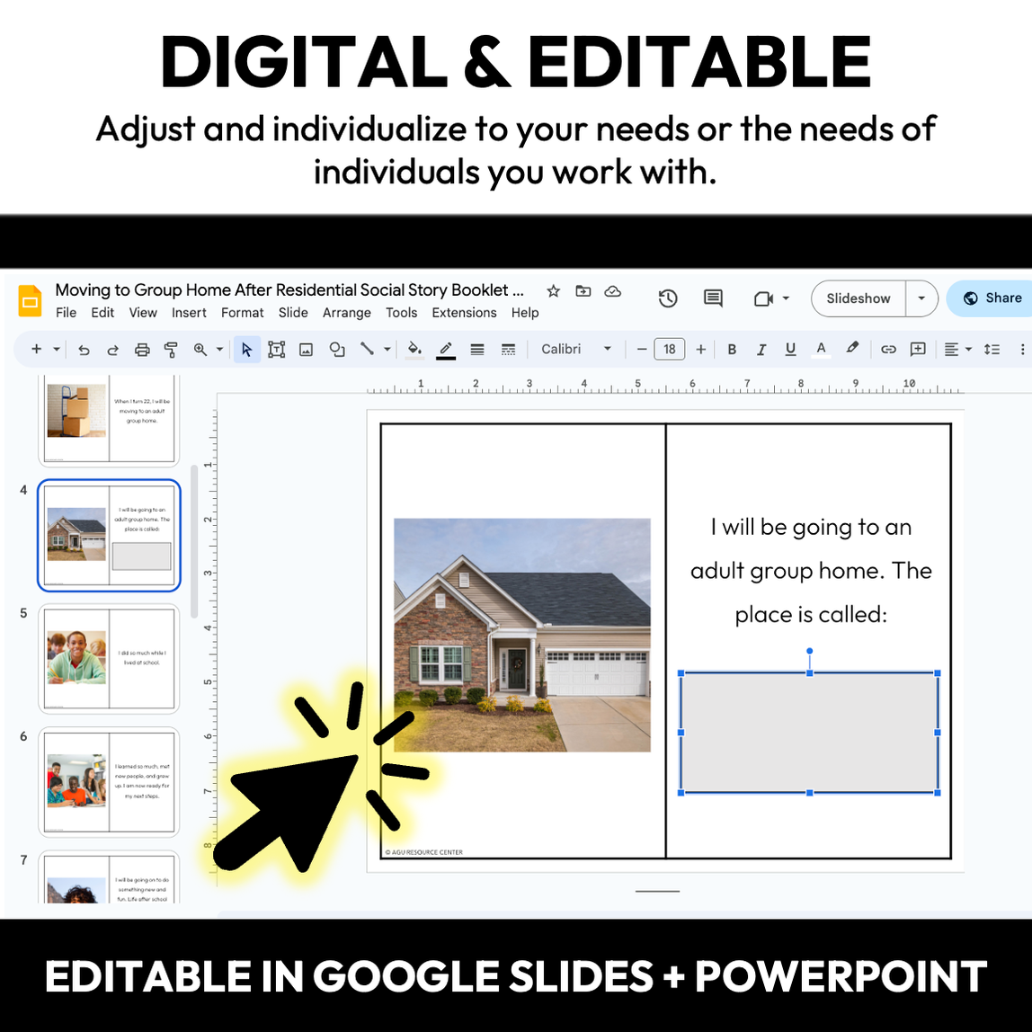 Moving to a Group Home Social Story Booklet | Editable — Autism Grown Up