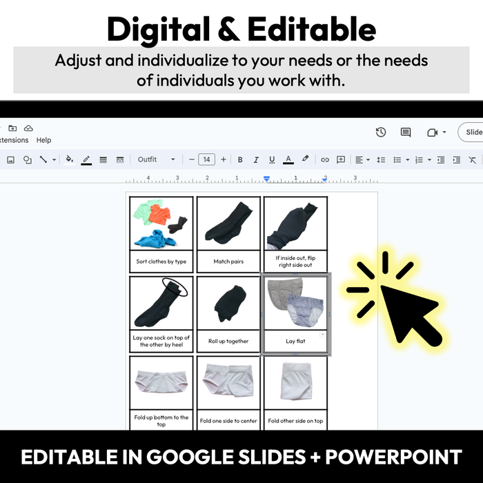 Fold and Put Away Laundry Visual Sequence Cards | Life Skills | Editab ...