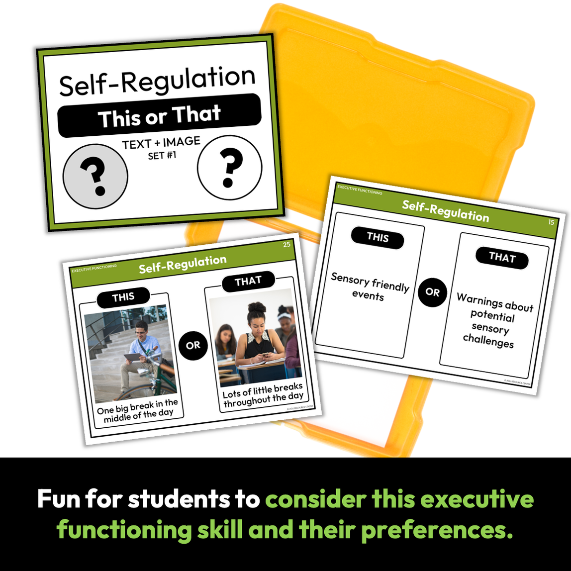 Self-Regulation | This or That | Executive Functioning Skills Game ...