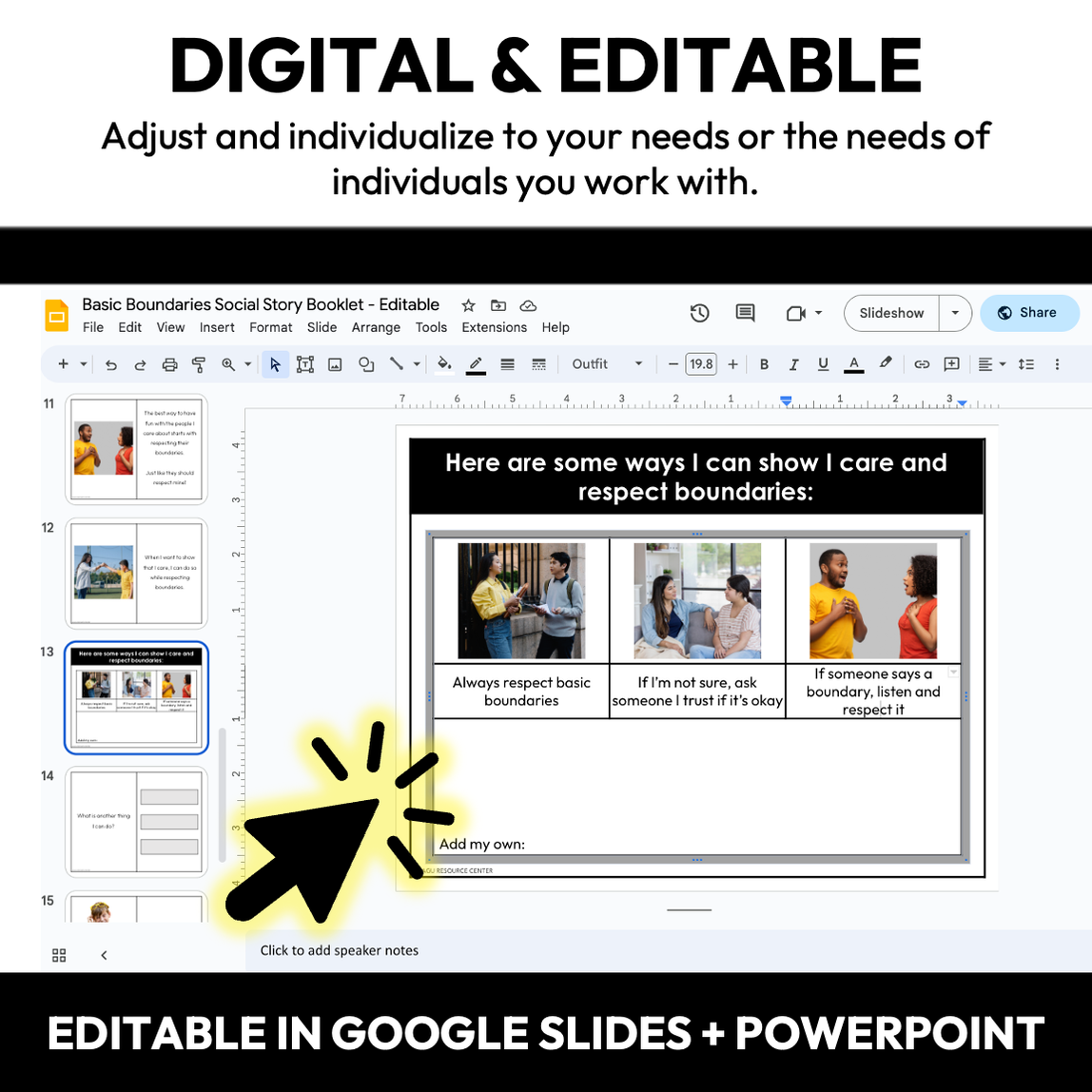 Body Boundaries Social Story Booklet | Editable — Autism Grown Up