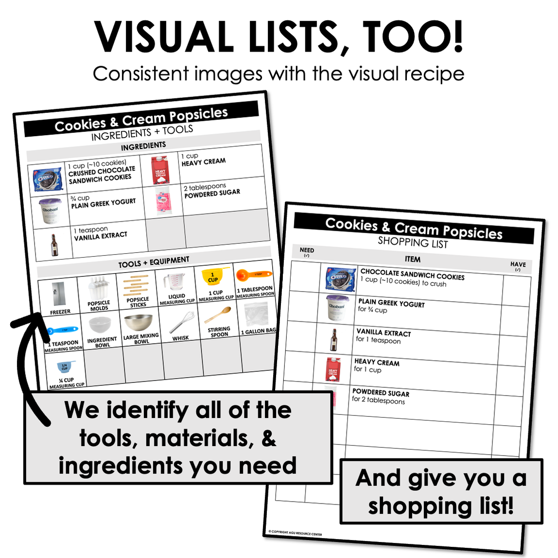 Cookies and Cream Popsicles Visual Recipe | No-Bake Recipe — Autism ...