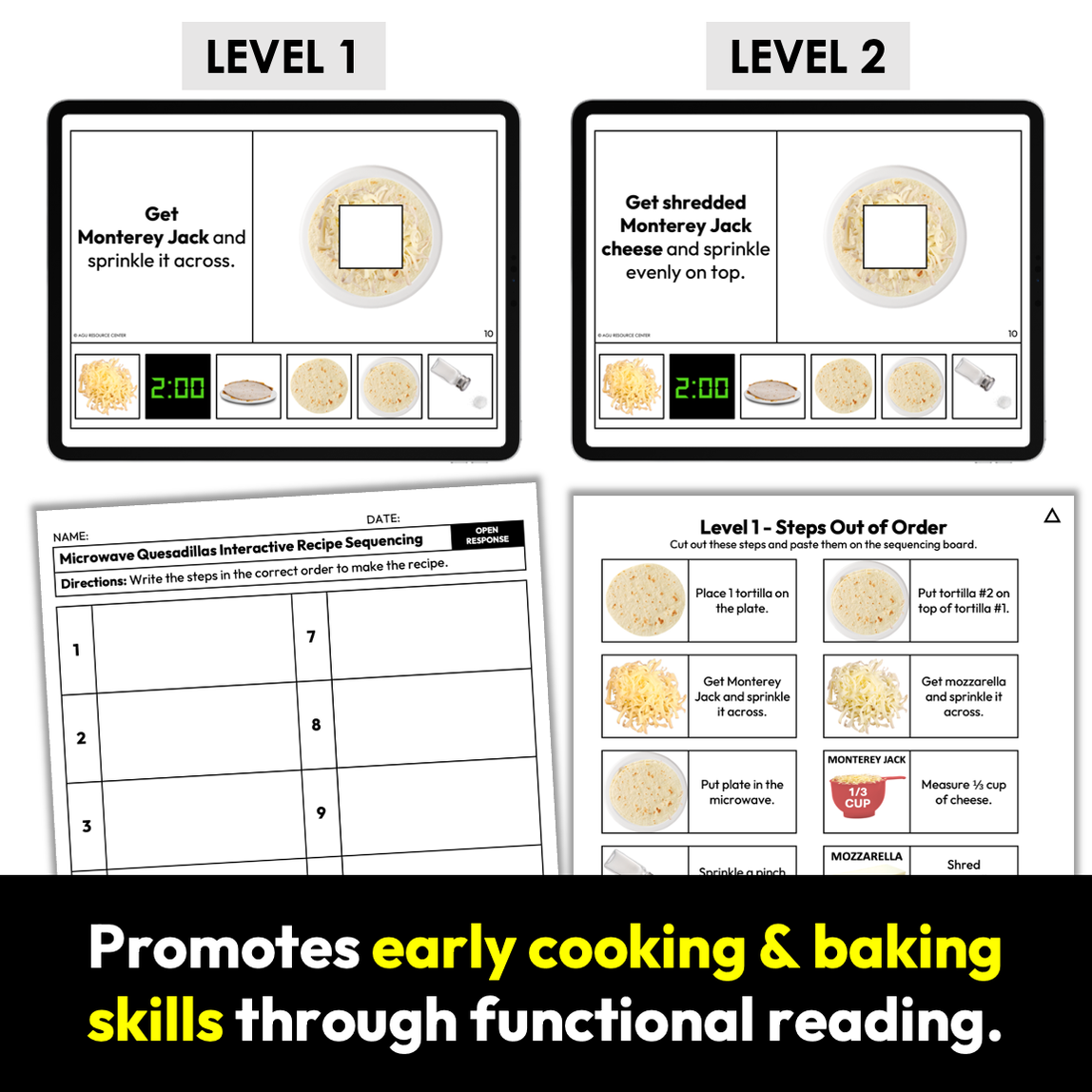 Microwave Quesadillas | Interactive Recipe and Activities — Autism Grown Up