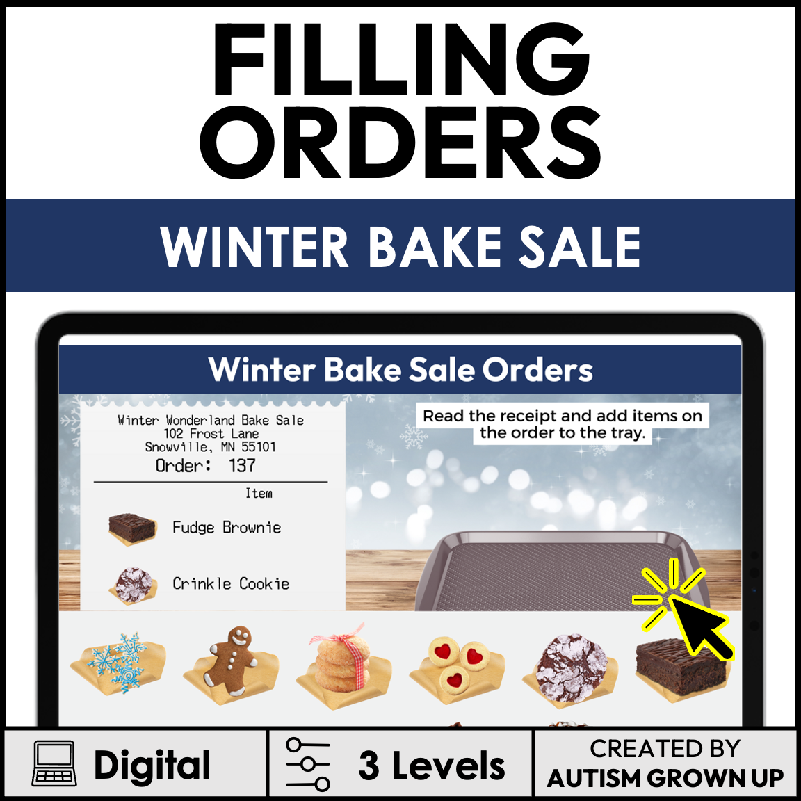 Filling Orders | Winter Bake Sale | Digital — Autism Grown Up