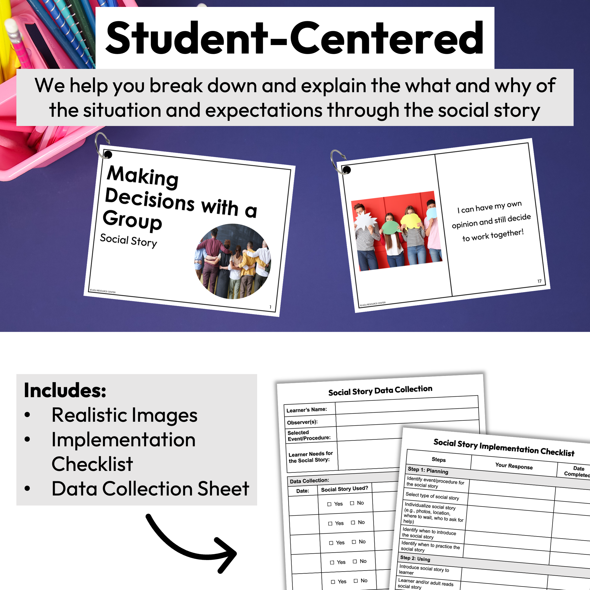 Making Decisions with a Group Social Story Booklet — Autism Grown Up