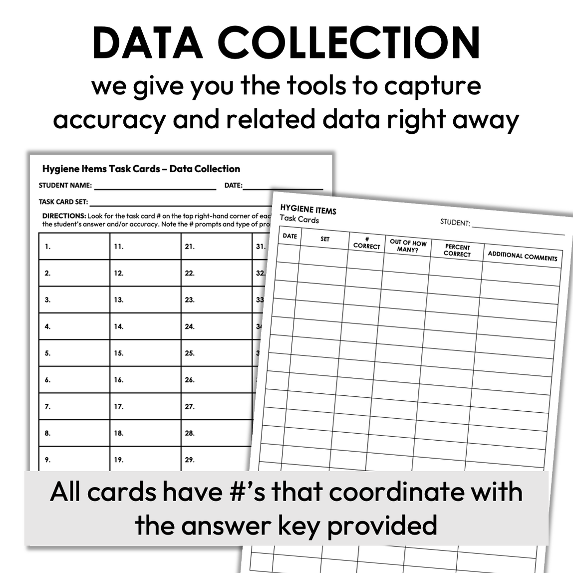 Hygiene Items | Identify Task Cards | Special Education — Autism Grown Up