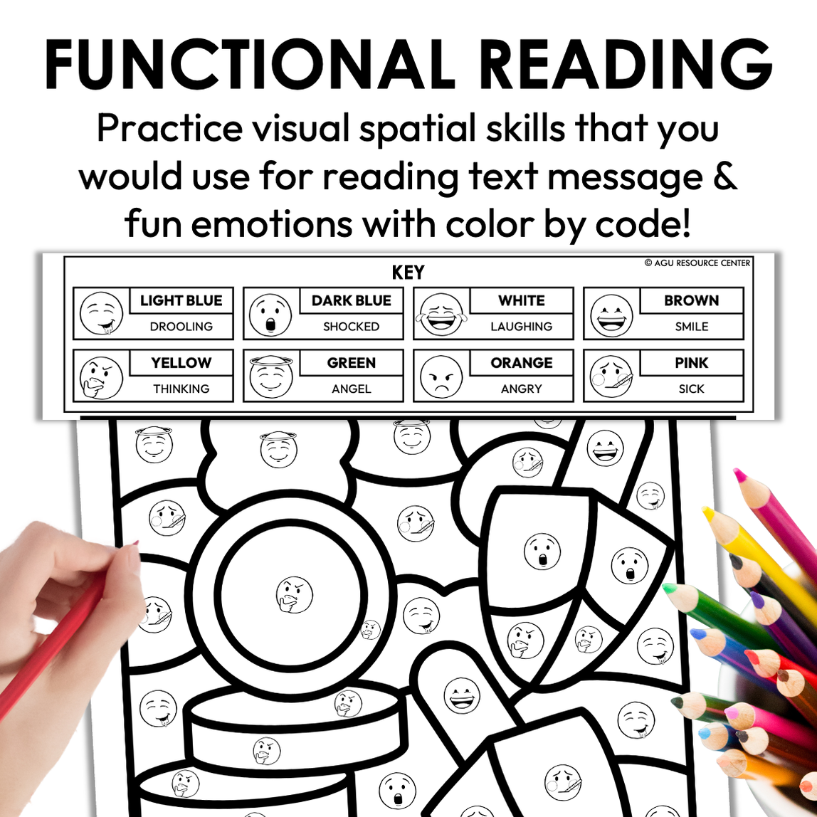 Winter Holidays Color By Code | Emojis | Special Education — Autism ...