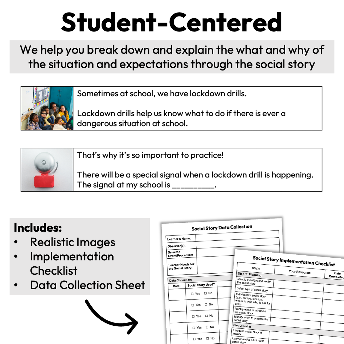 Lockdown Drills | 1-Page Social Story | Middle and High School — Autism ...
