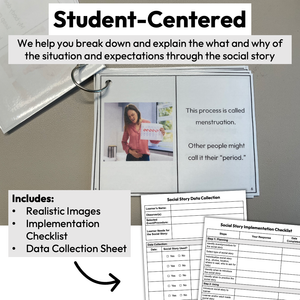 Getting My Period | Menstruation | Social Story Booklet | Puberty ...