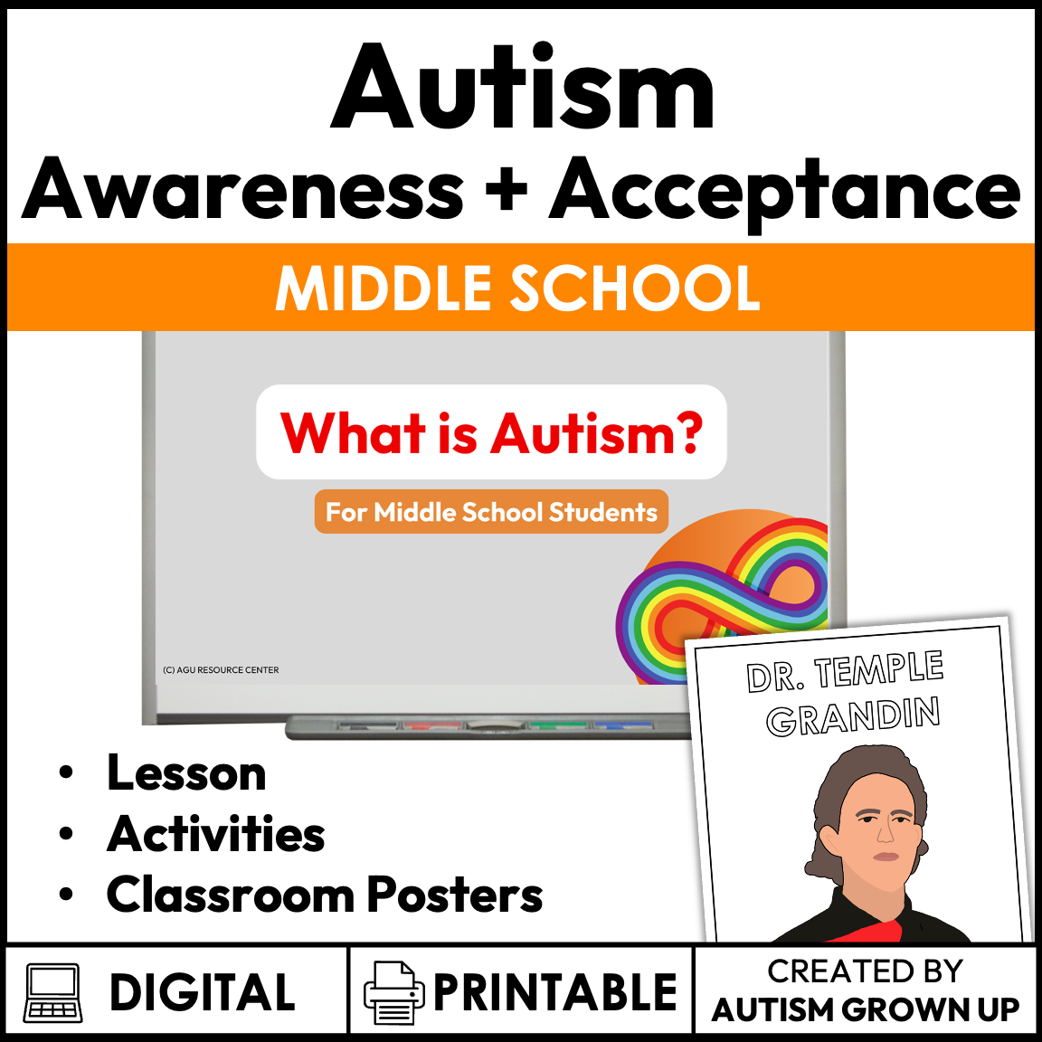 Autism Awareness and Acceptance | Middle School Bundle — Autism Grown Up