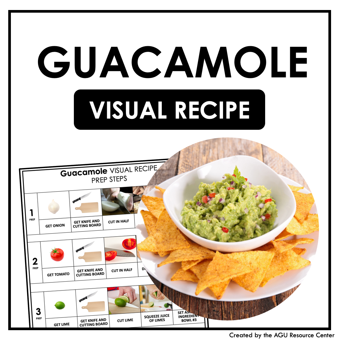 Guacamole Visual Recipe | No-Bake Recipe — Autism Grown Up