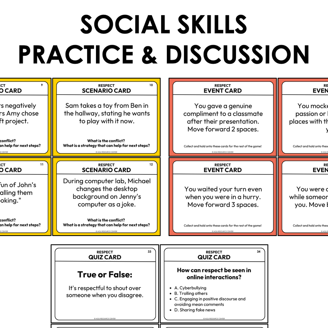 Respect Social Skills Game — Autism Grown Up