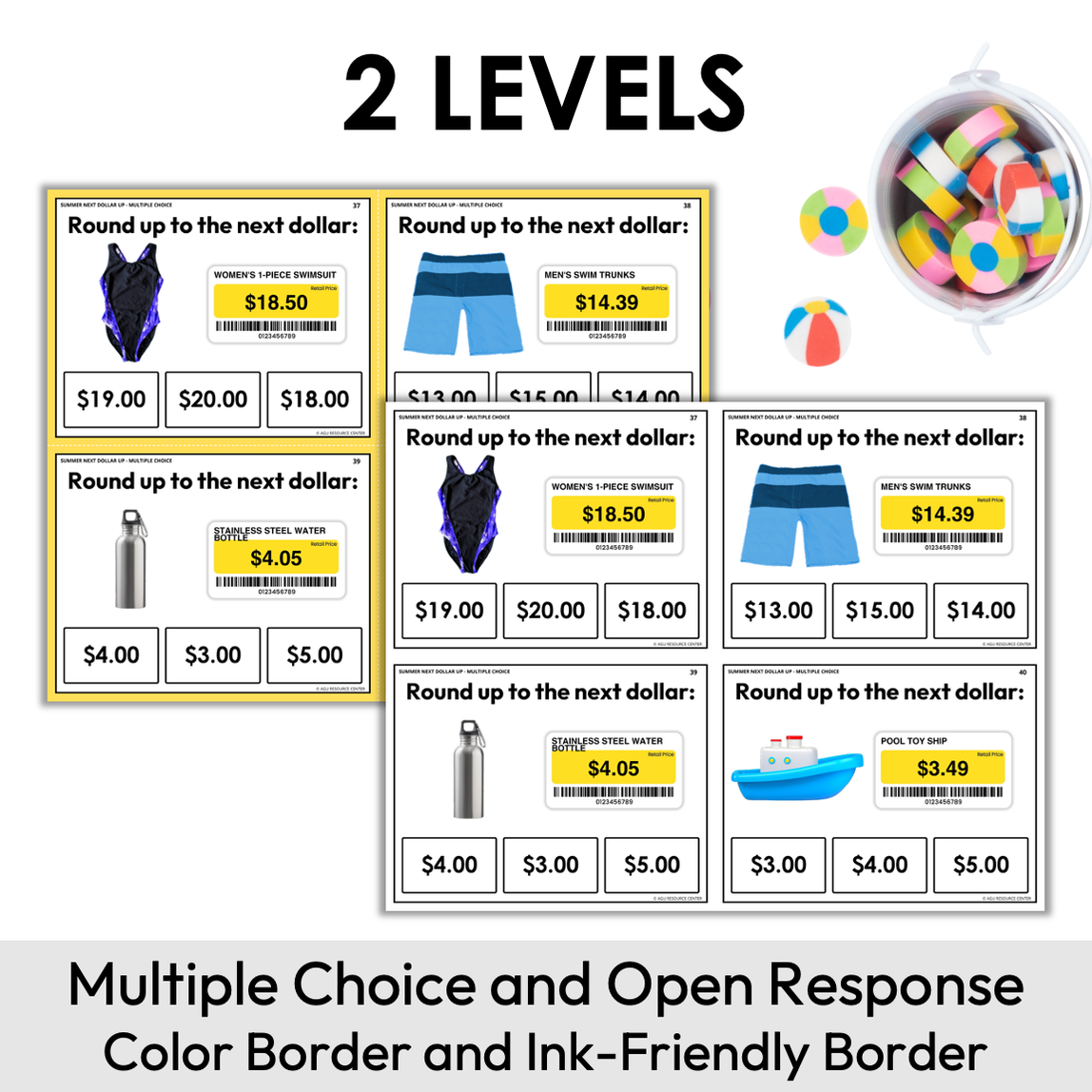 Summer Next Dollar Up Task Cards for Special Education — Autism Grown Up