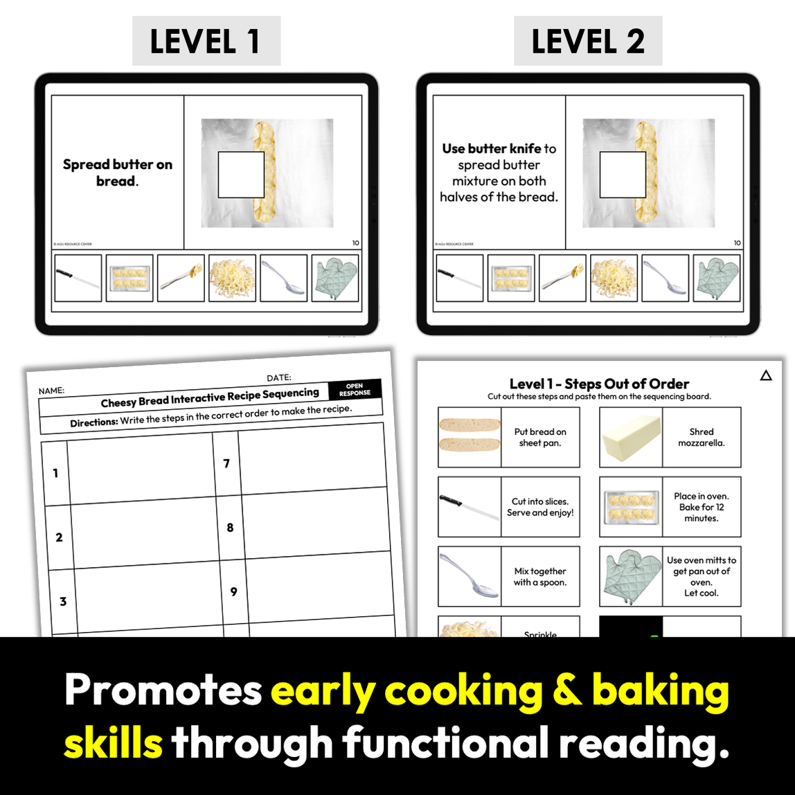 Interactive Recipes and Activities GROWING Bundle — Autism Grown Up