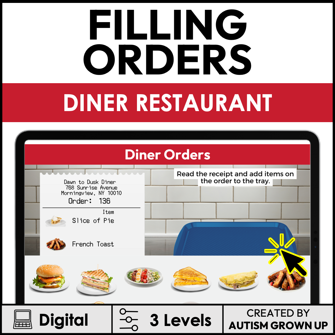 Filling Orders | Diner Restaurant | Digital — Autism Grown Up