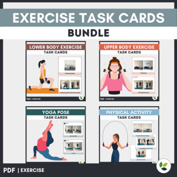 Exercise Task Cards Bundle - Printable — Autism Grown Up