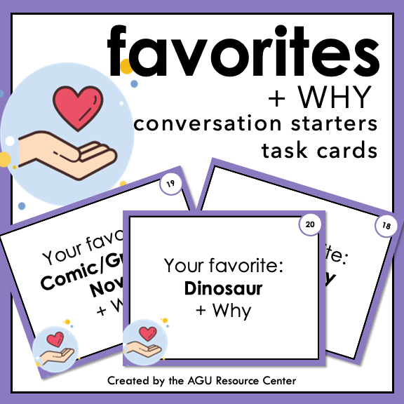 FAVORITES + WHY | Icebreakers | Social Task Cards | Printable — Autism ...