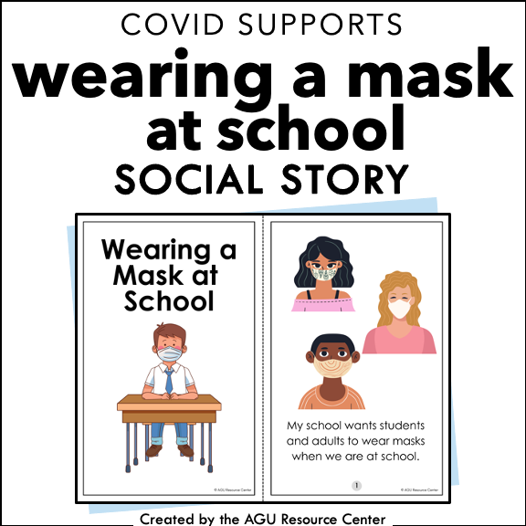 Wearing a Mask at School Social Story — Autism Grown Up
