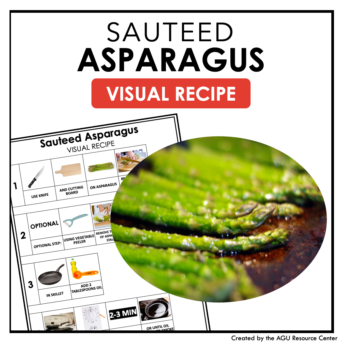 Sauteed Asparagus Visual Recipe — Autism Grown Up