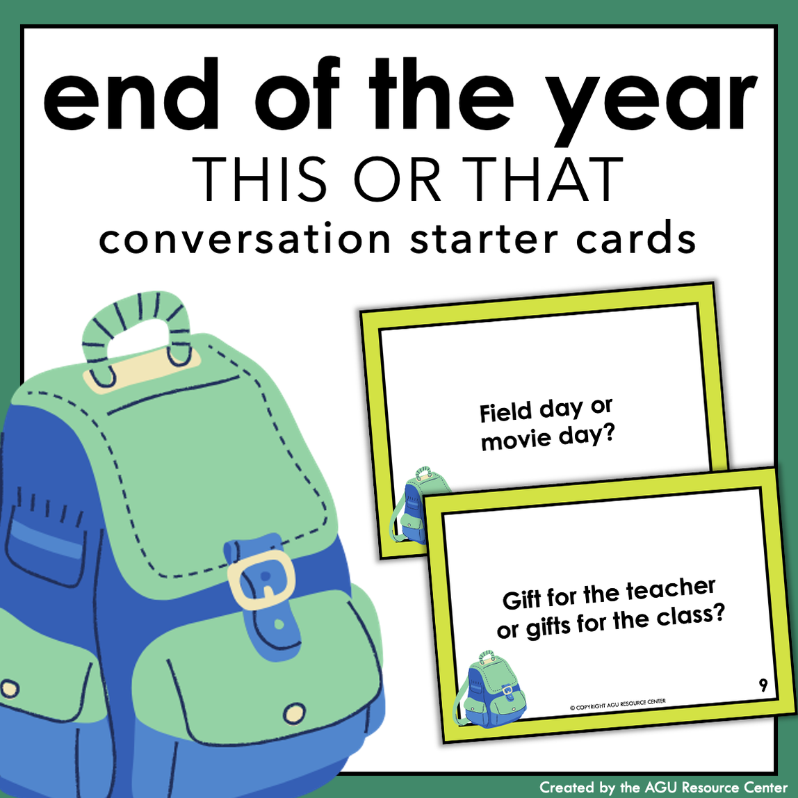 End of the Year THIS OR THAT | Icebreakers | Social Task Cards | Print ...