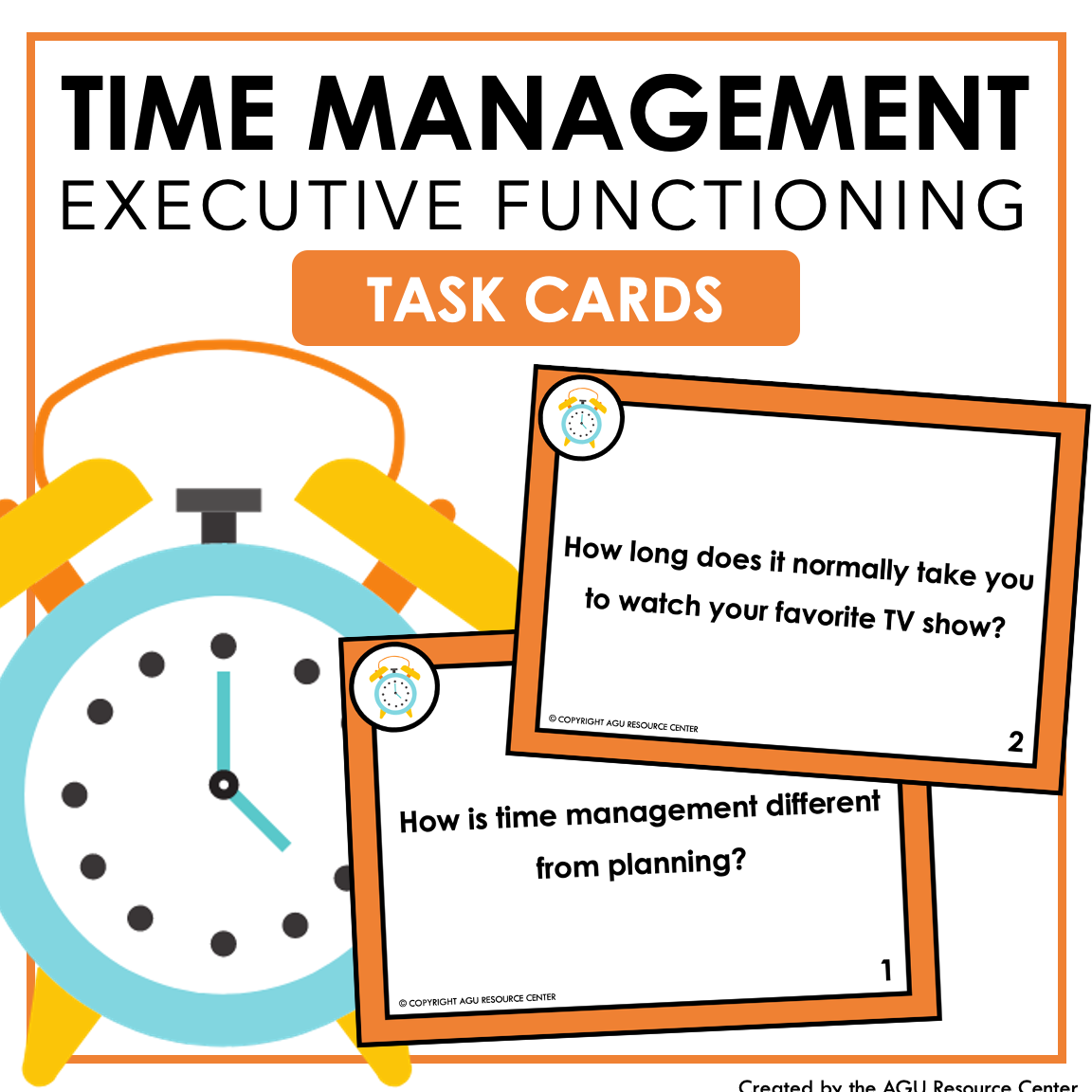Time Management | Executive Functioning Skills Task Cards — Autism Grown Up