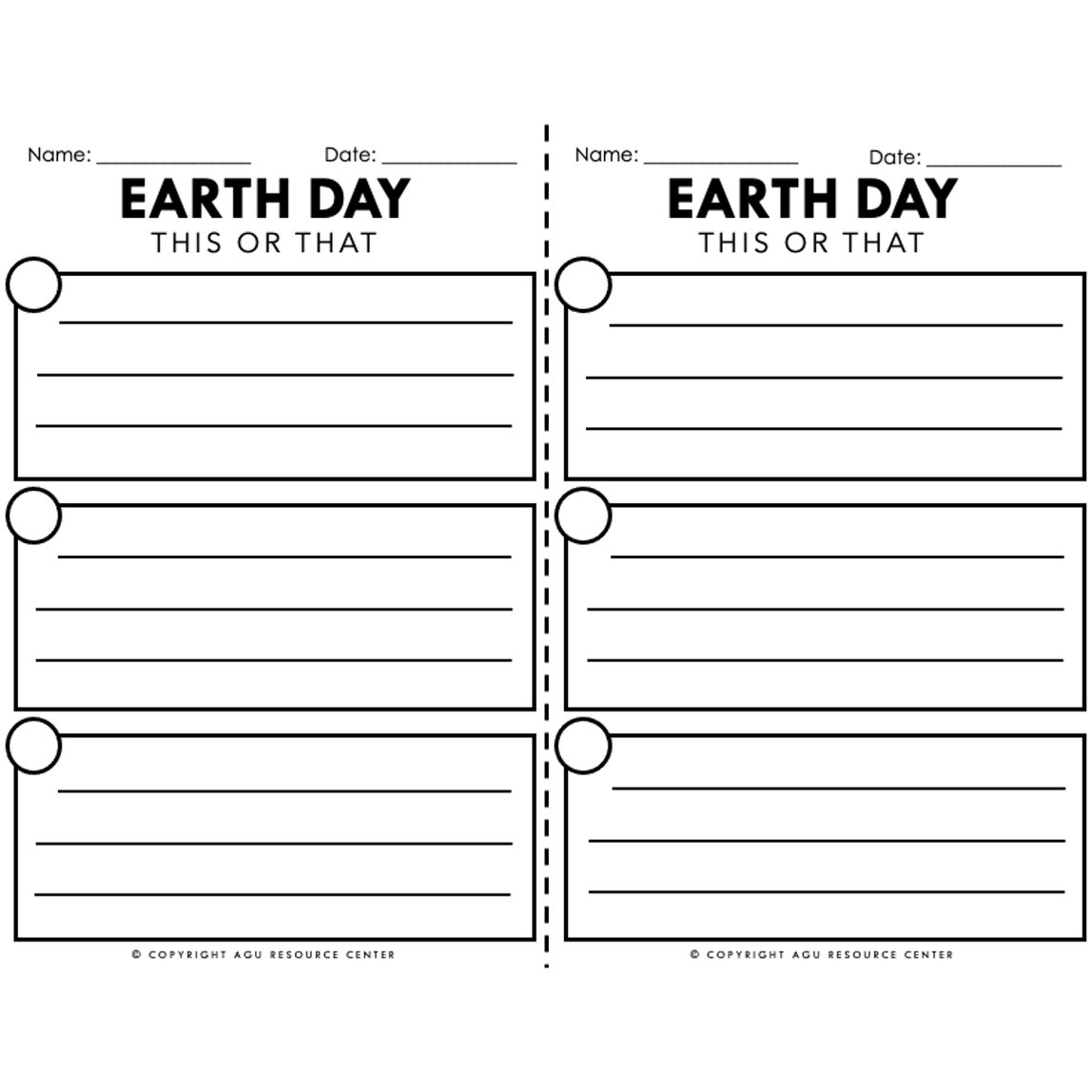 Earth Day THIS OR THAT | Icebreakers | Social Task Cards | Printable ...