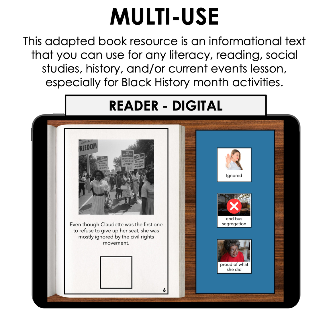 Claudette Colvin | Black History Month | Adapted Book — Autism Grown Up