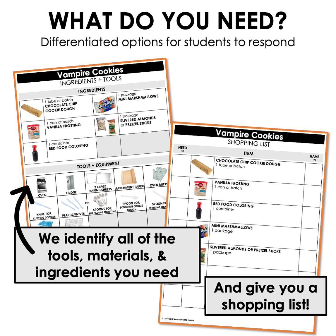 Vampire Cookies Visual Recipe | Halloween Activities — Autism Grown Up