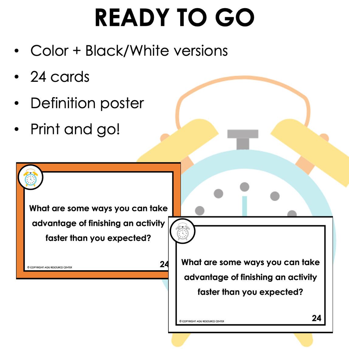 Time Management | Executive Functioning Skills Task Cards — Autism Grown Up