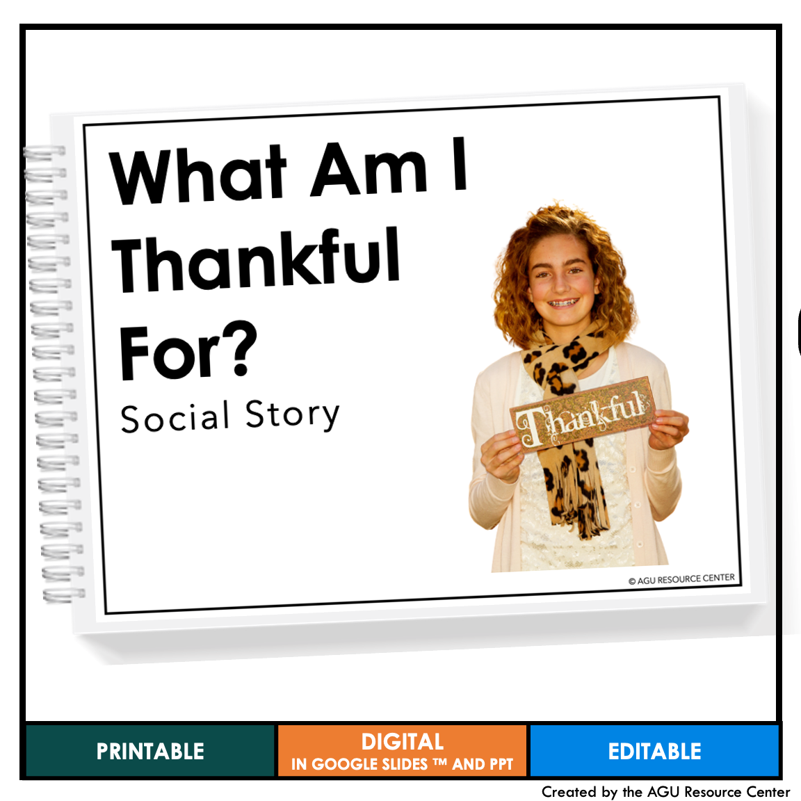 What Am I Thankful For Social Story | EDITABLE — Autism Grown Up