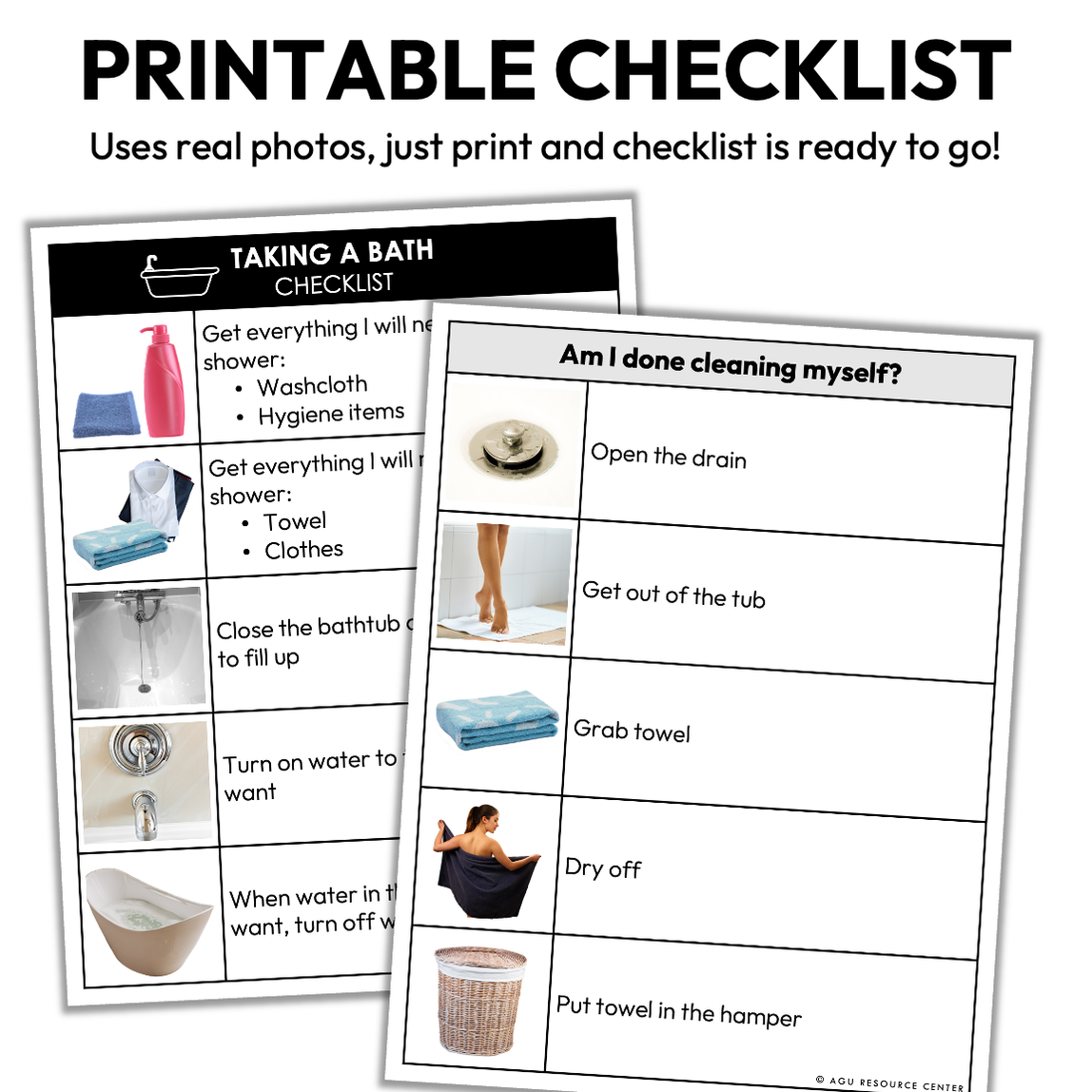 Taking a Bath Checklist — Autism Grown Up