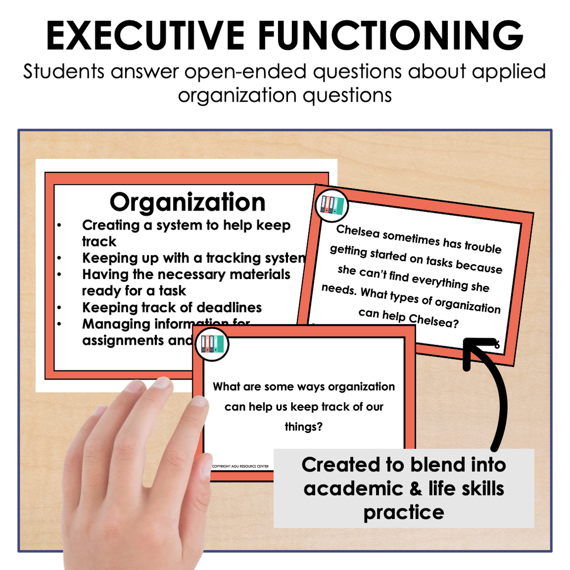 Organization | Executive Functioning Skills Task Cards — Autism Grown Up