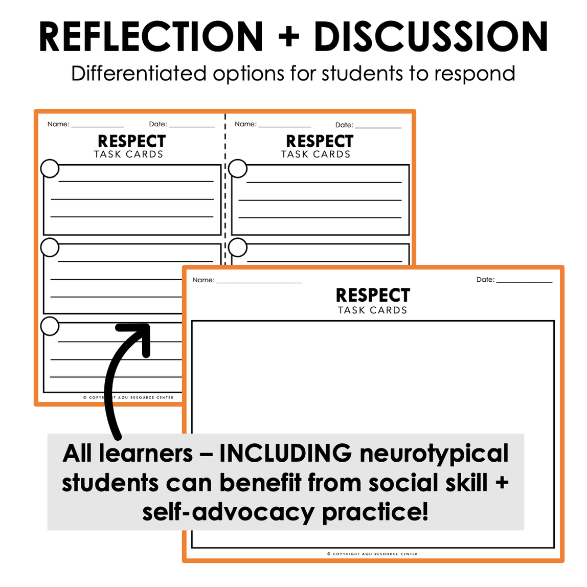 Respect | Social Skills Activities | Scenario Task Cards — Autism Grown Up