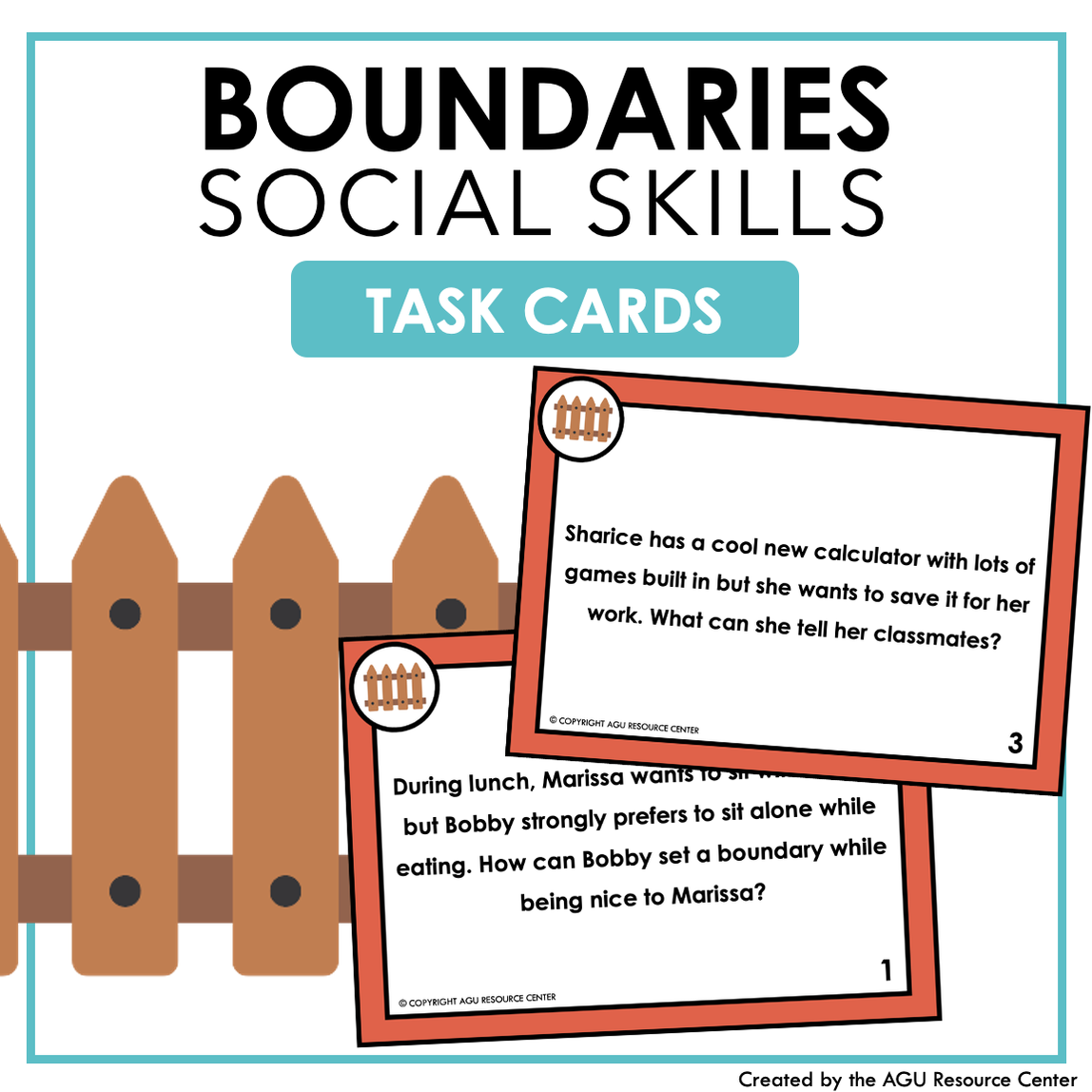 Boundaries | Social Skills Activities | Scenario Task Cards — Autism ...