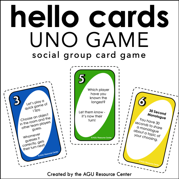 Social Skills Game | Card Game - Play with Uno | Social Groups — Autism ...