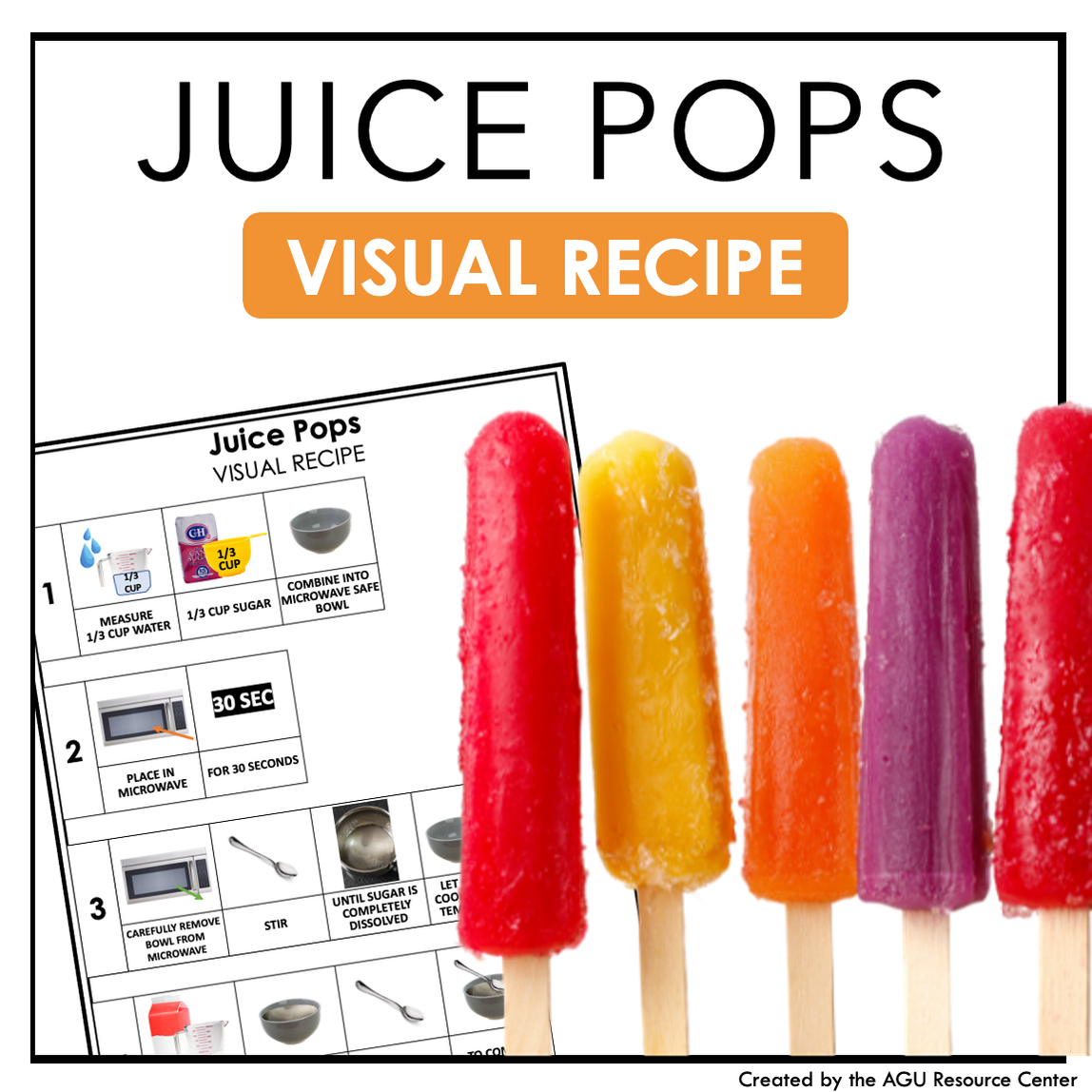 Juice Pops Visual Recipe — Autism Grown Up