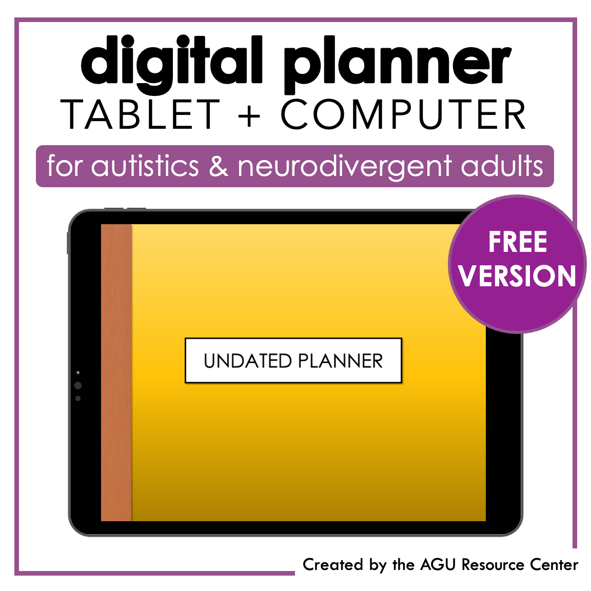 FREE Undated Digital Autistic / Neurodivergent Adult Planner | Landsca ...